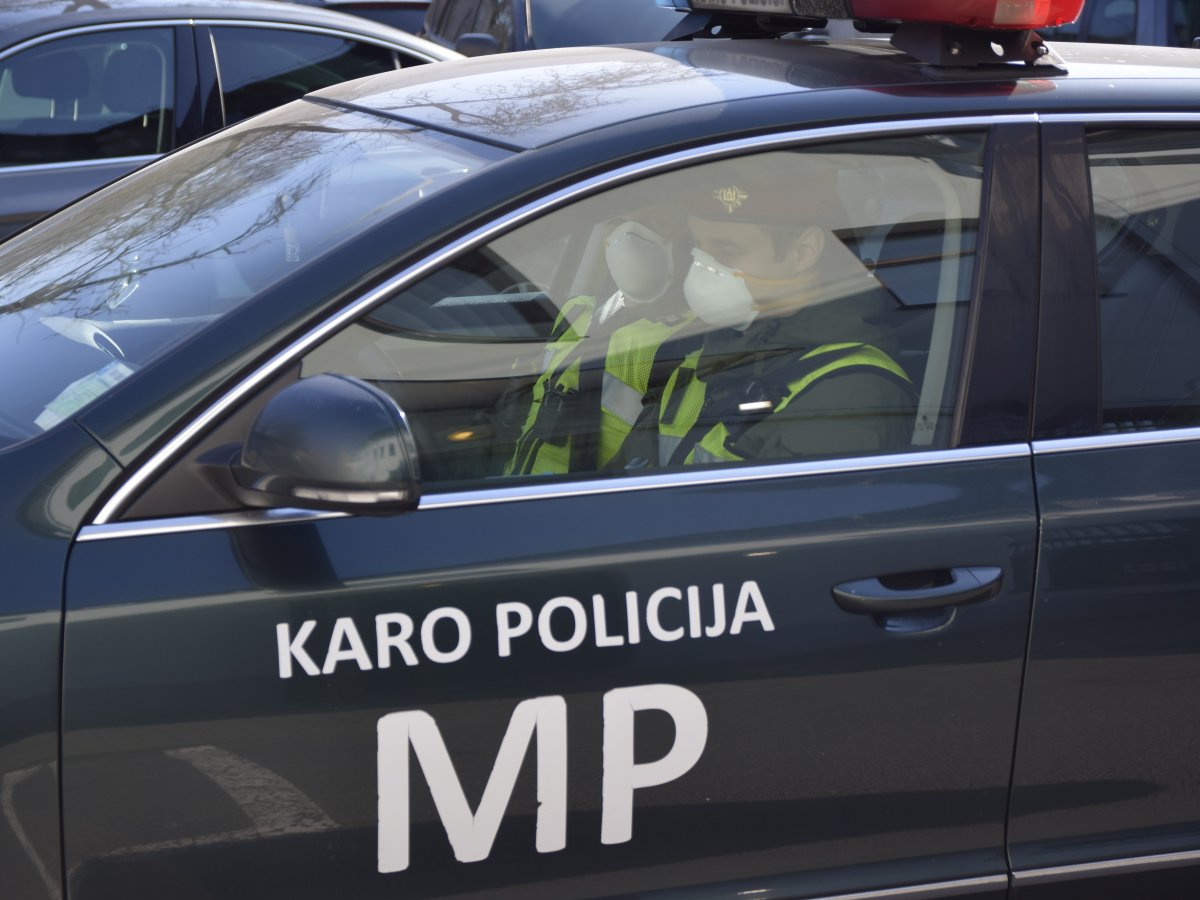 Lithuanian Armed Forces Military Police officers support the Lithuanian ...
